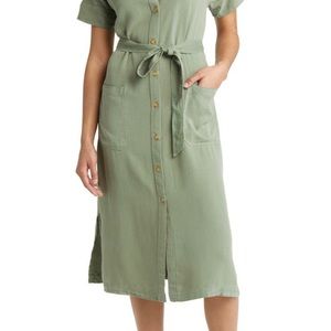 Caslon | Dresses | Nwt Caslon Tie Waist Shirt Dress | Poshmark